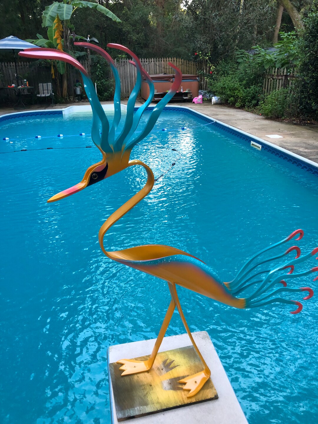 Golden Girl Foo Foo Bird Sculpture With Acrylic Eyes - Etsy