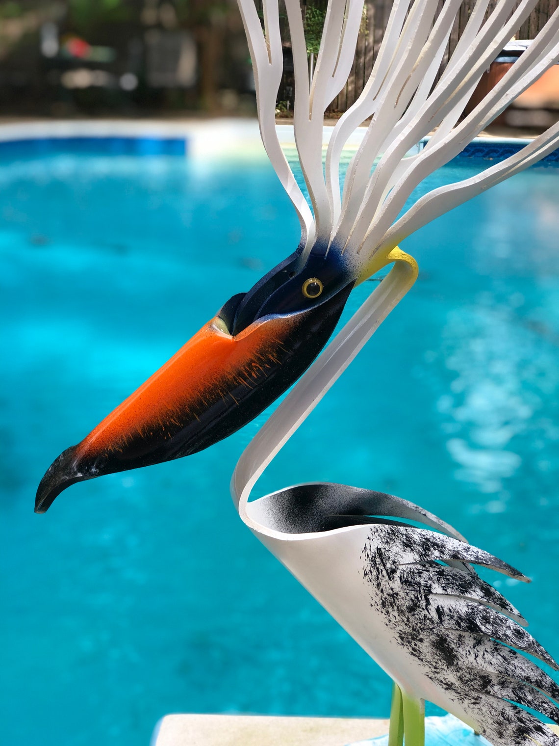 Hairy the Pelican PVC Bird Sculpture Yard Art | Etsy