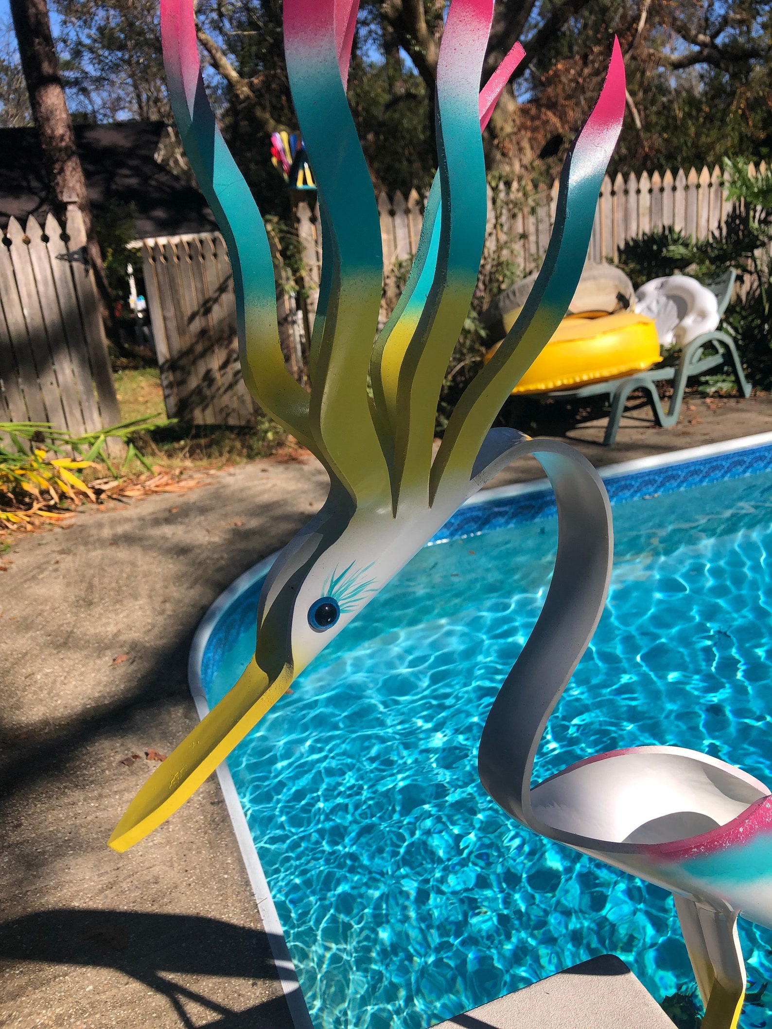 Beach Foo Foo Bird PVC Pipe Bird Yard Art Sculpture - Etsy