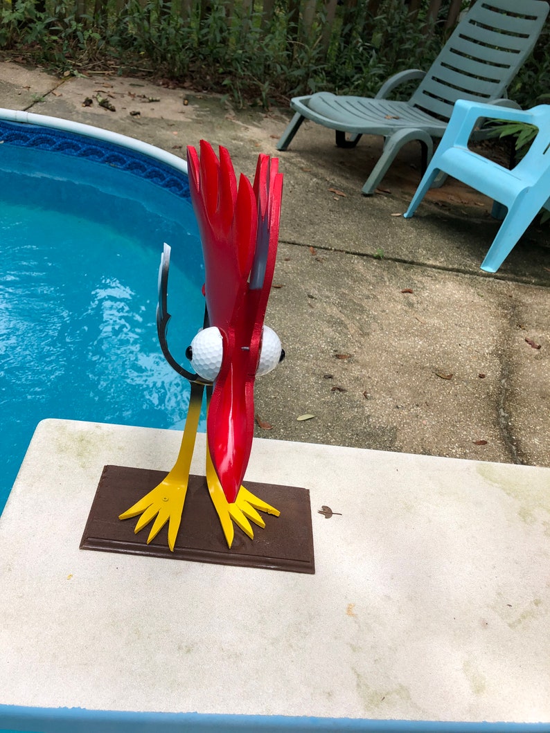 Kooky Woody PVC Woodpecker With Stand Yard Art Sculpture | Etsy