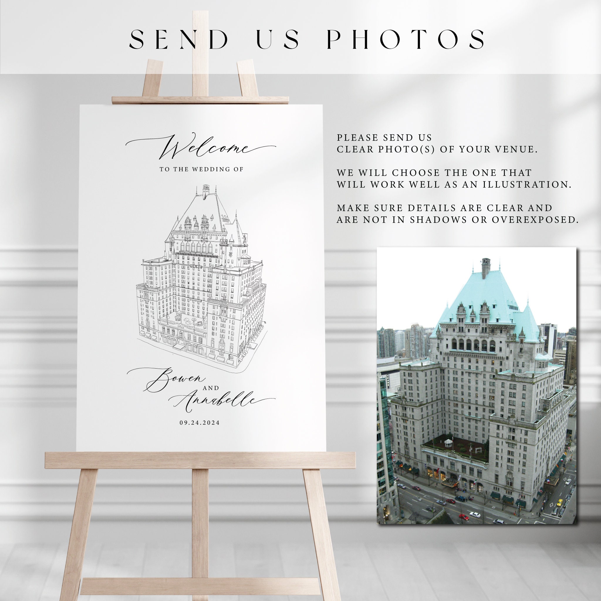 Custom Welcome Sign Digital File Wedding Event Venue - Etsy