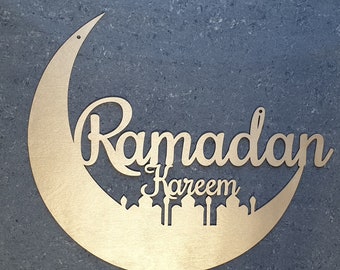 Ramadan wooden sign | Etsy
