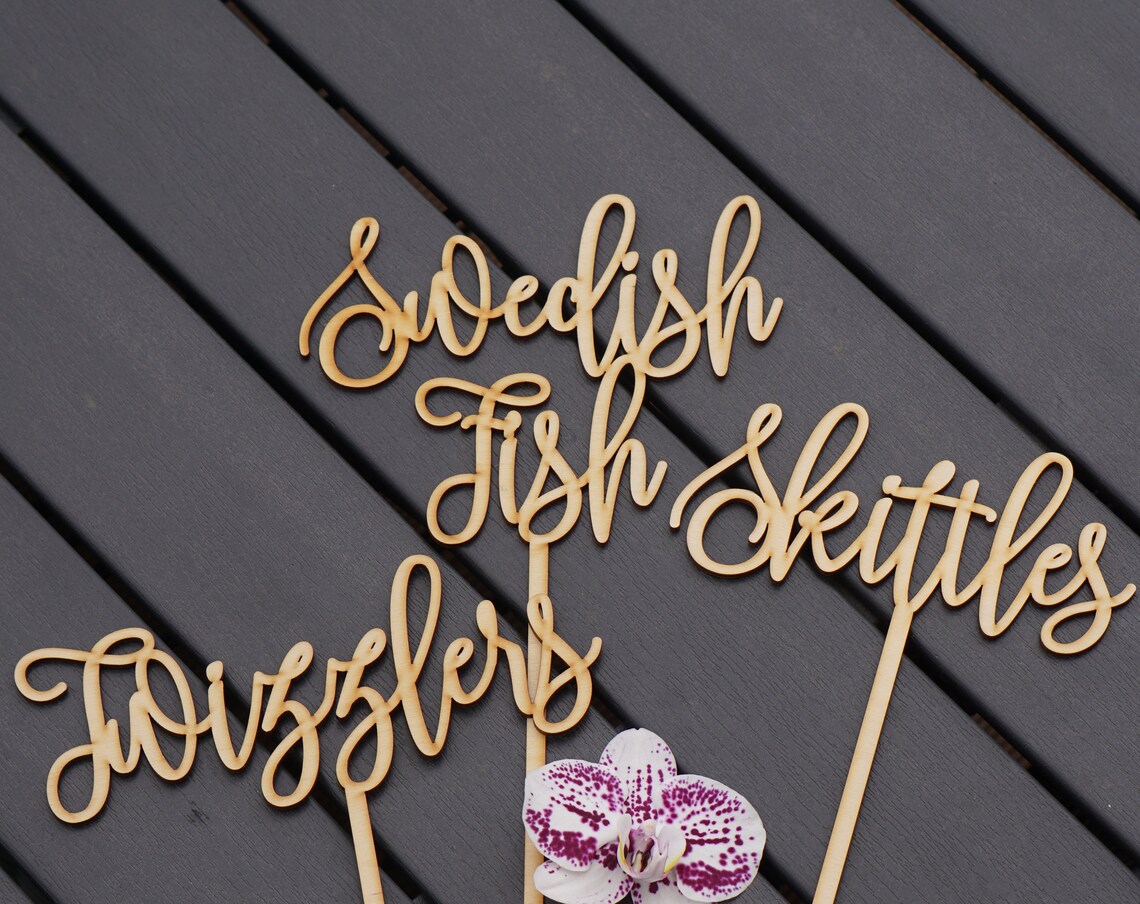 20 Tabletop Signs Wedding Table Decor Set TABLE Names Custom - Etsy