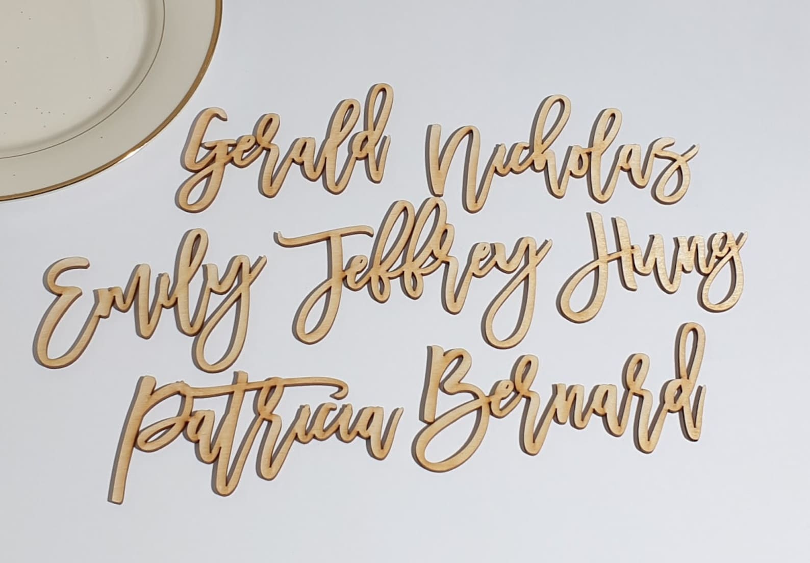 Laser Cut Names Place Cards Wedding Place Cards Custom Place | Etsy