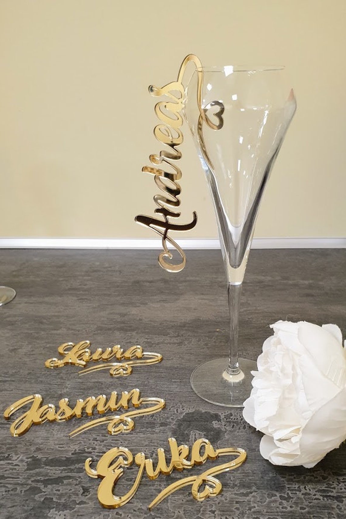 Birthday Place Cards Wedding Place Cards Laser Cut Names With | Etsy