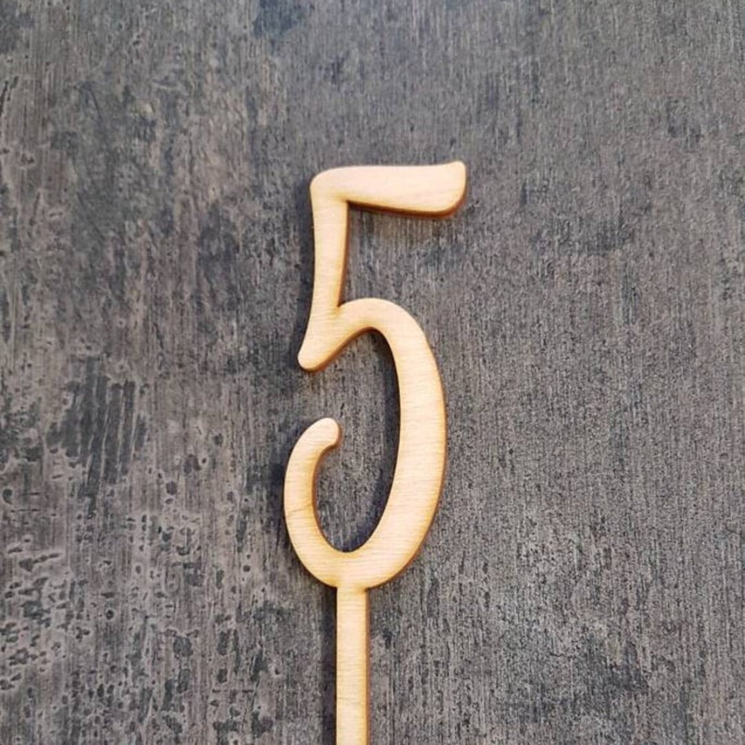 Wooden Table Numbers Custom Wedding Table Number Freestanding Table ...