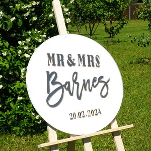 Round Wedding Welcome Sign Ceremony Welcome Sign Acrylic | Etsy