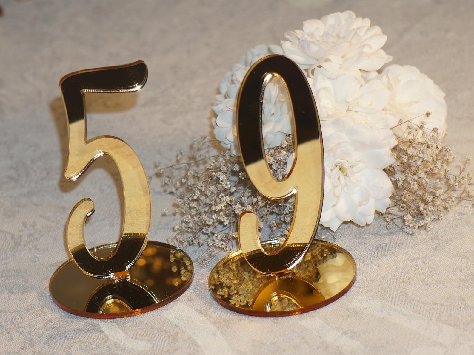 Gold Table Numbers Wedding Table Numbers Table Decoration | Etsy