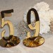 Gold Table Numbers Wedding Table Numbers Table Decoration 4" Gold ...