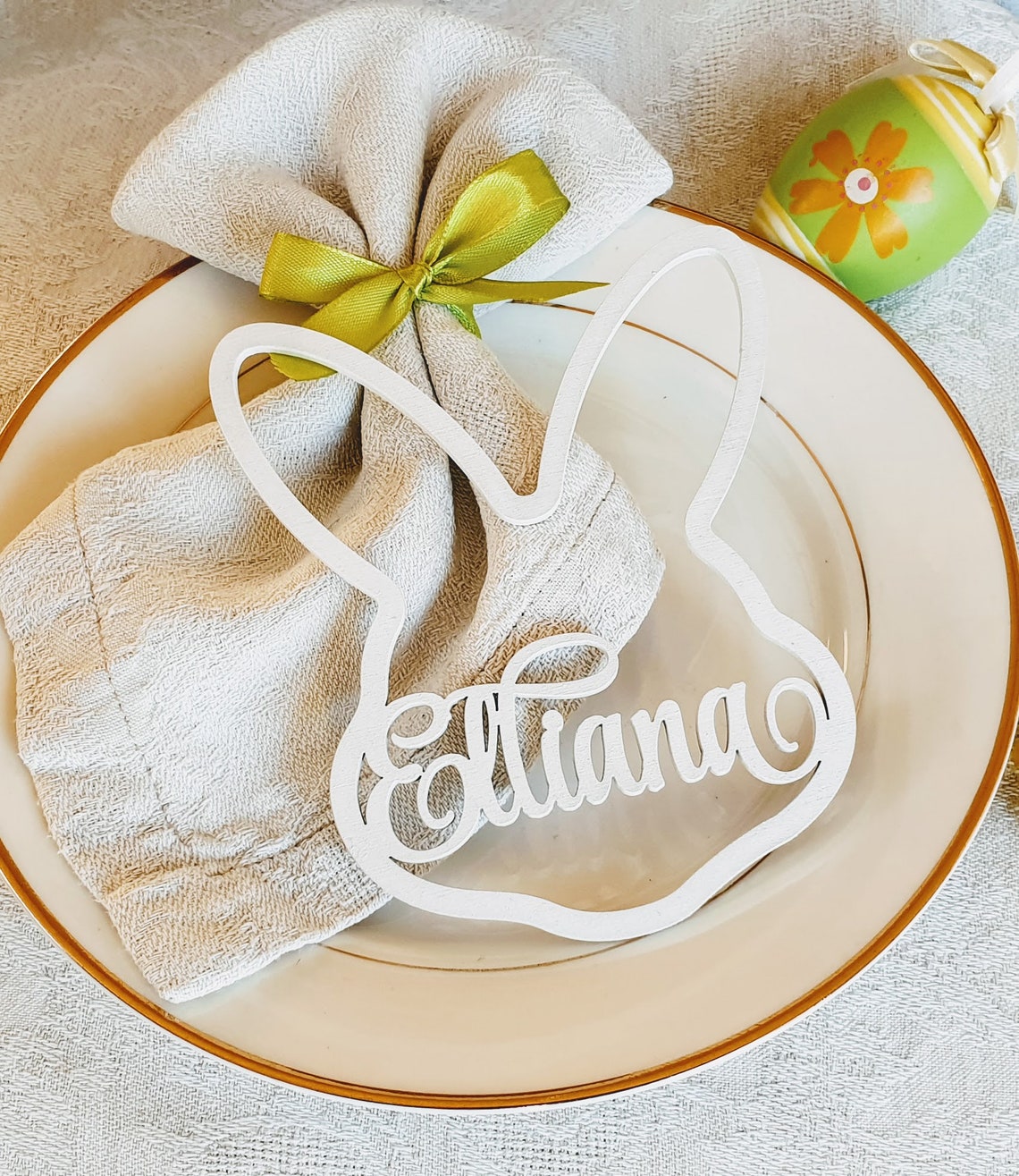 Easter Picnic Custom Easter Place Cards Easter Place Settings Easter ...
