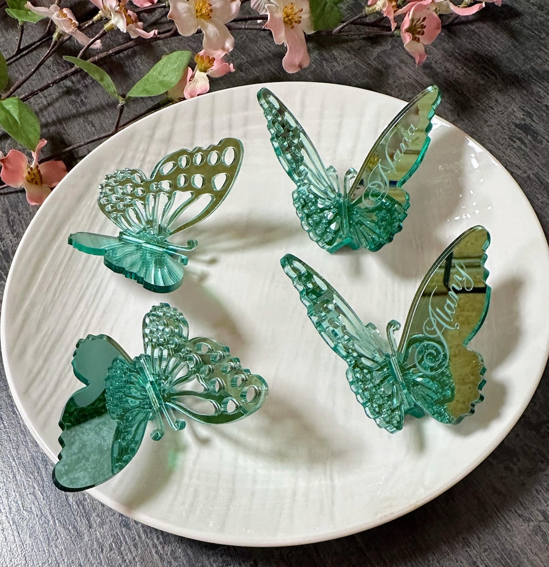 Butterfly Place Cards, Butterfly Wedding Decor, Custom Wedding Place ...