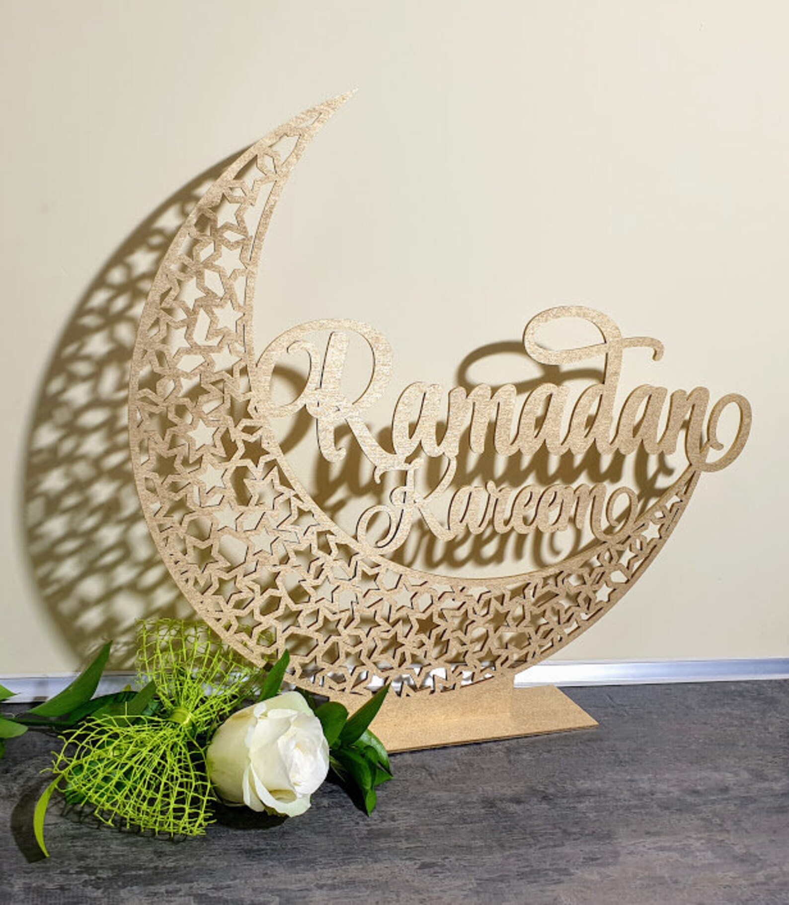 Freestanding Ramadan Mubarak Moon Sign Ramadan Kareem Sign Blessed ...