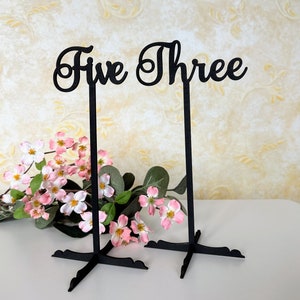 BLACK Table Numbers GOLD Table Numbers WEDDING Table Numbers With Base ...