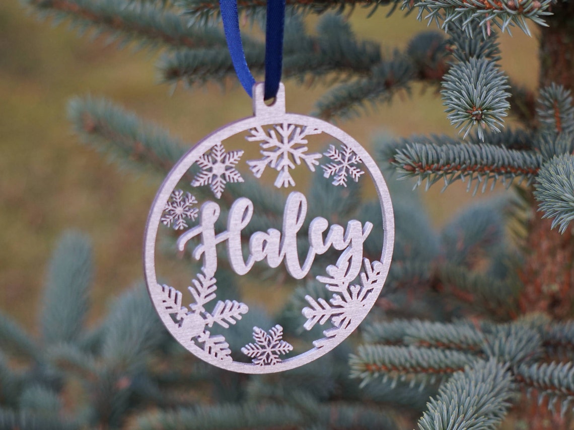 Christmas Bauble Personalized Custom Bauble Laser Cut Names CUSTOM ...