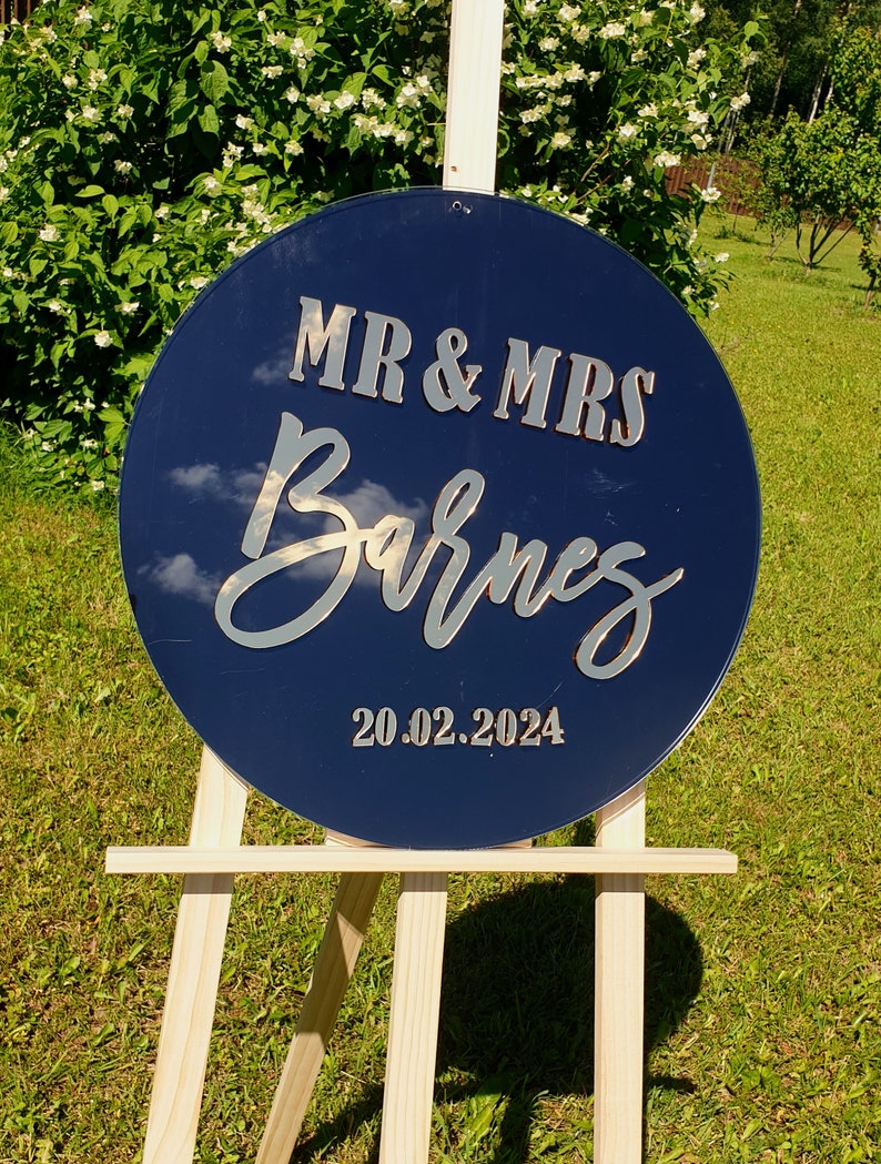 Round Wedding Welcome Sign Ceremony Welcome Sign Acrylic | Etsy