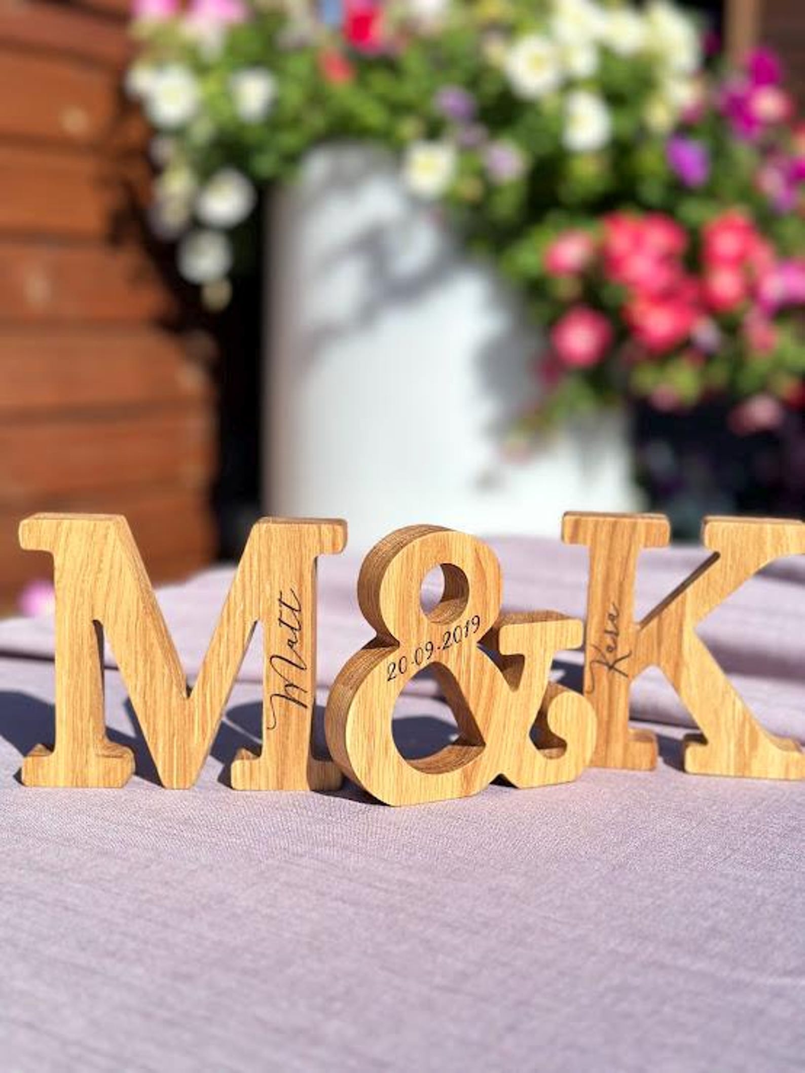 White Letters Freestanding Wedding Letter Freestanding Letters Wooden ...