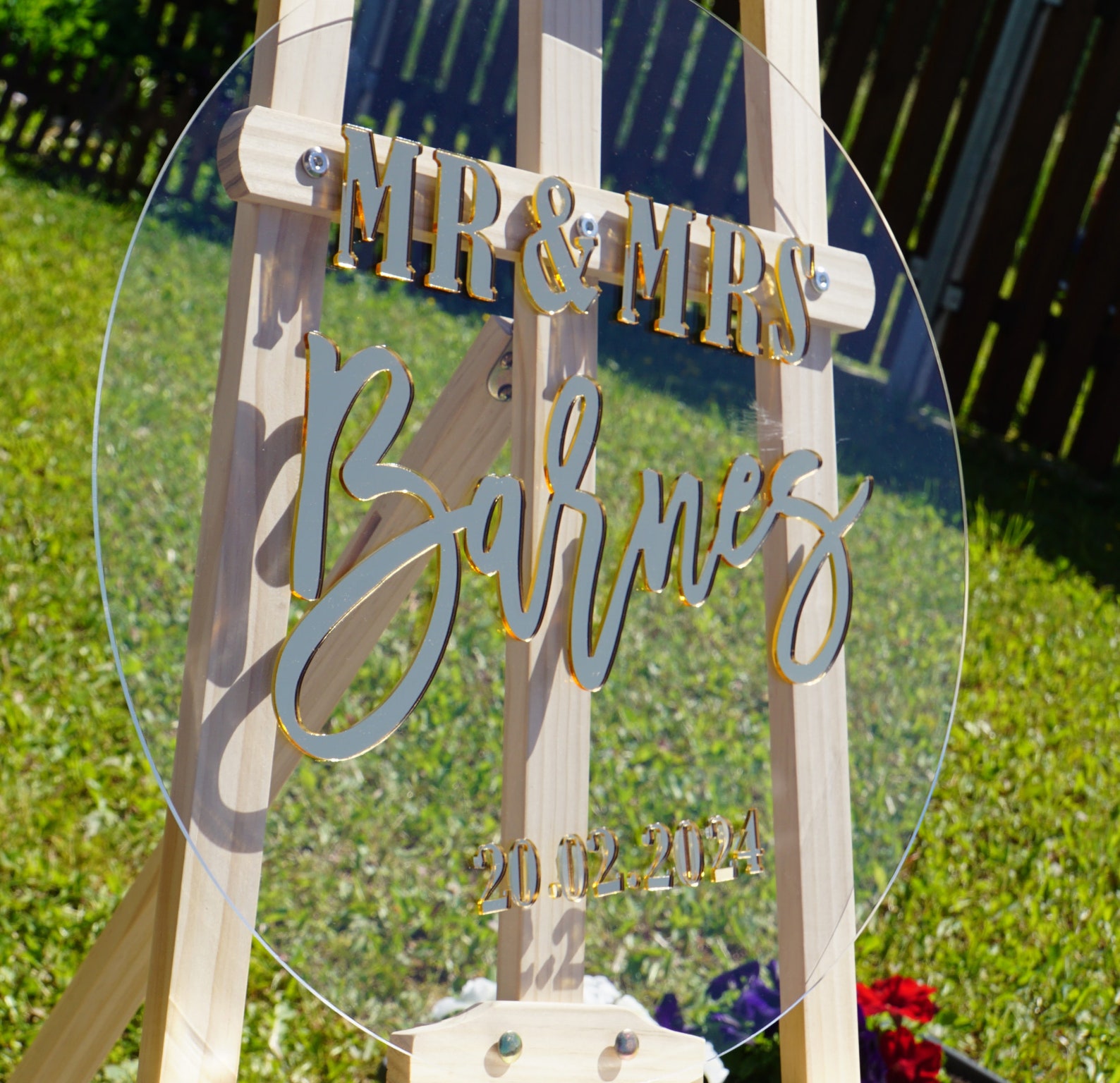 Round Wedding Welcome Sign Ceremony Welcome Sign Acrylic | Etsy