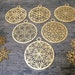 Christmas Baubles 3 in or 4 in Wood Snowflake Wood Snowflake Ornaments ...