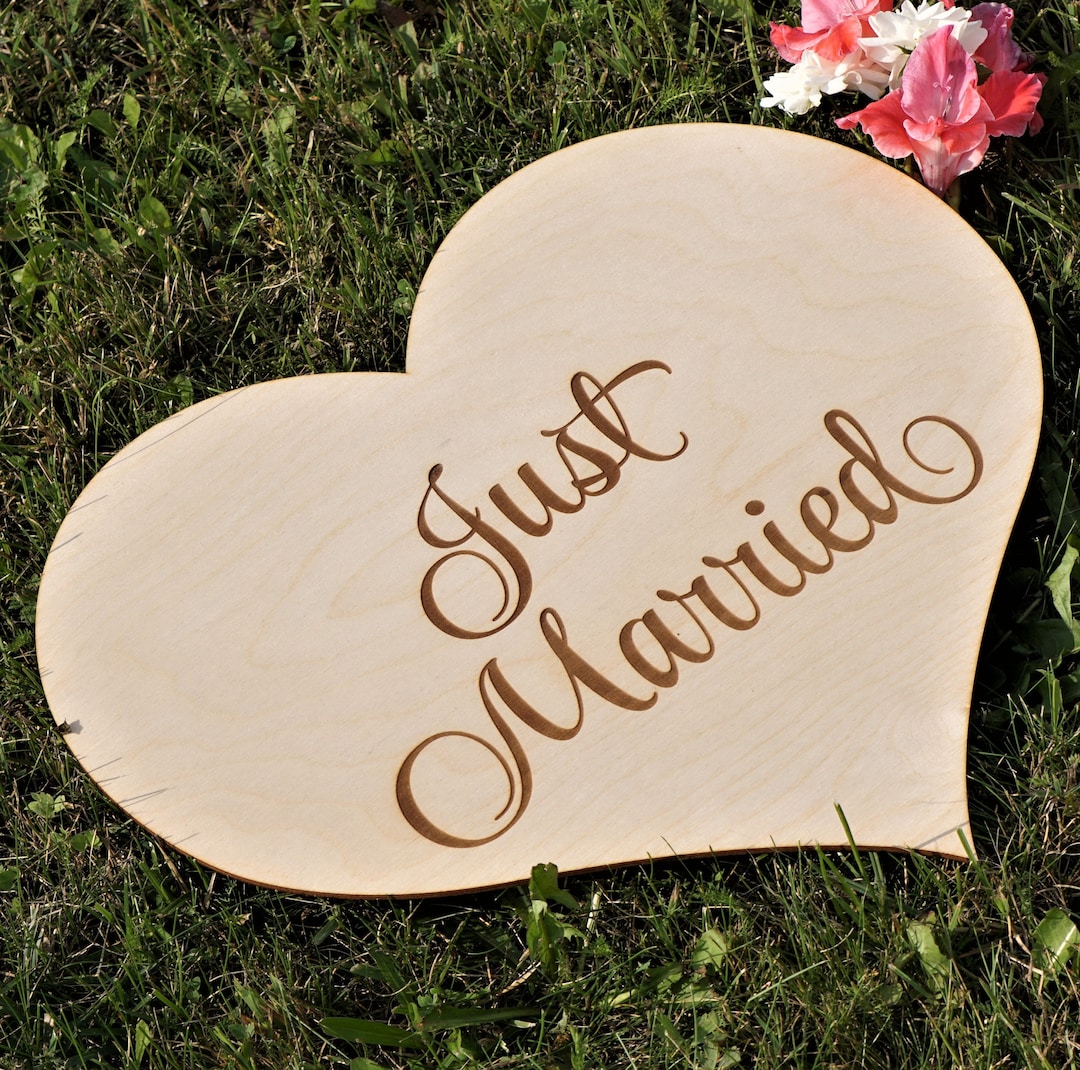 Large Laser Cut Custom Heart Large Heart Wooden 14" Big Heart Just ...
