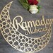 Ramadan Mubarak Sign Ramadan Moon Sign With a Custom Text Ramadan ...