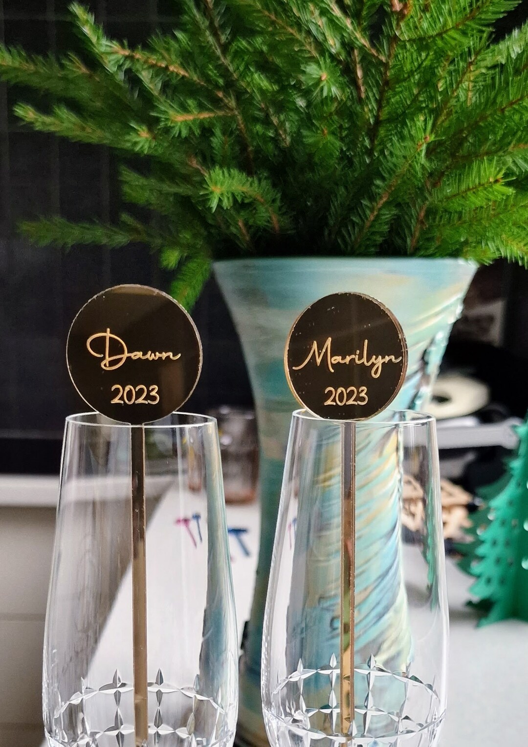 SET of 100 New Year Party Stirrers Drink Stirrers 2023 Party ...