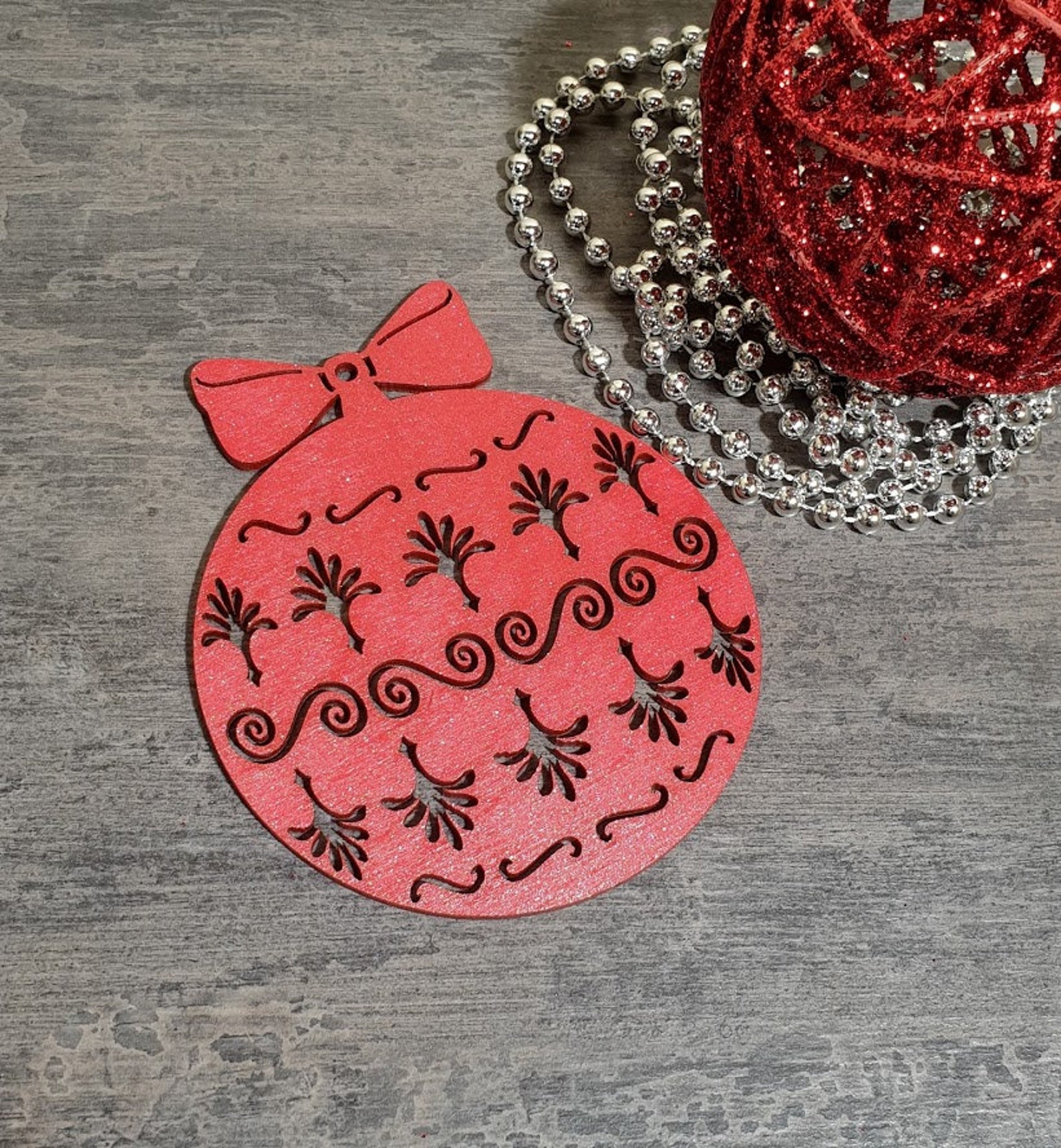 WOOD Christmas Baubles Christmas Tree Ornaments Christmas Tree - Etsy