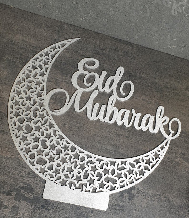 Freestanding Ramadan Mubarak Moon Sign Ramadan Kareem Sign Blessed ...