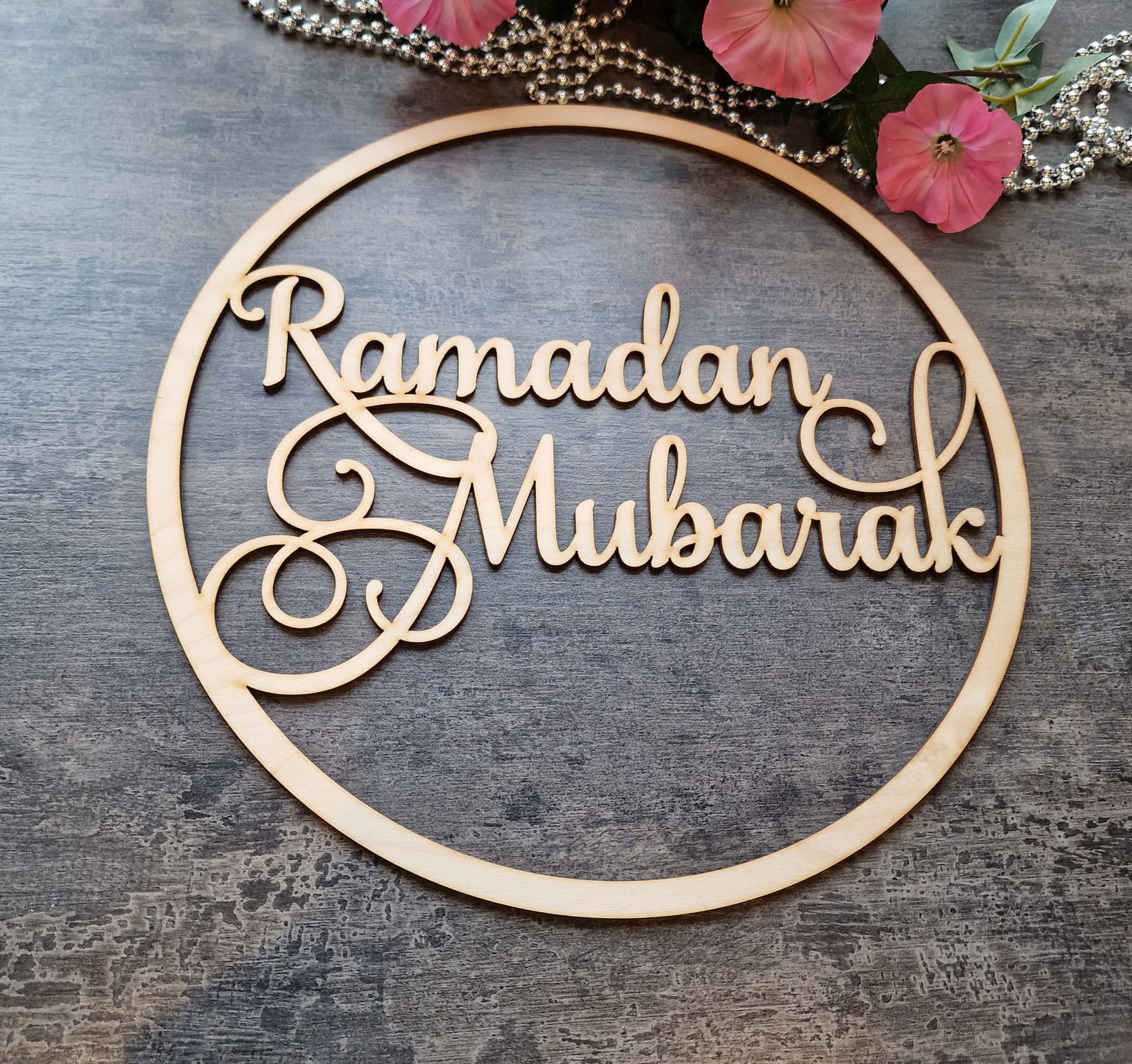 40 Cm High Ramadan Decor Wood Laser Cut Ramadan Circle Decor - Etsy