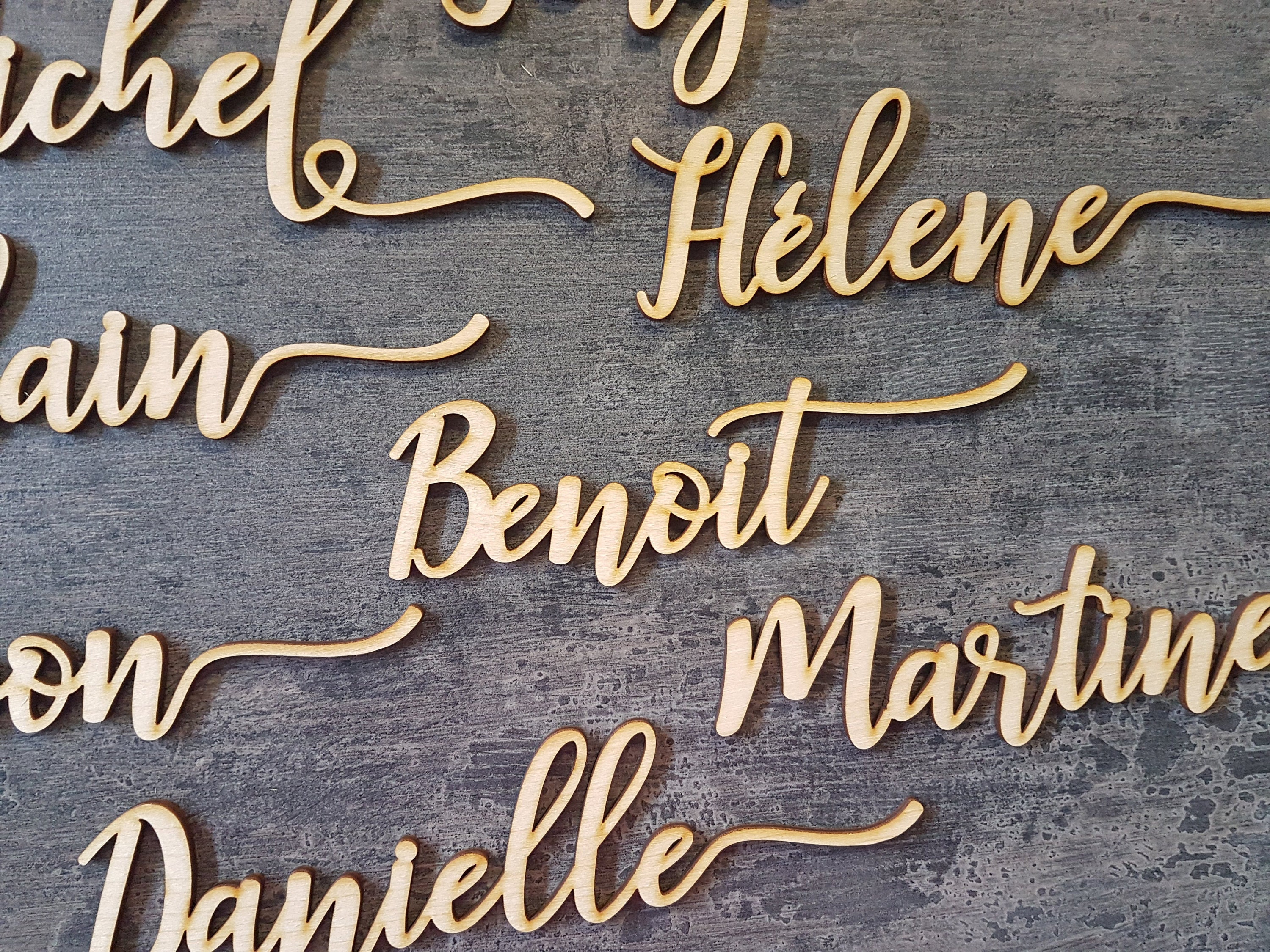 Place Cards Wedding Place Cards Custom Laser Cut Names Place - Etsy ...