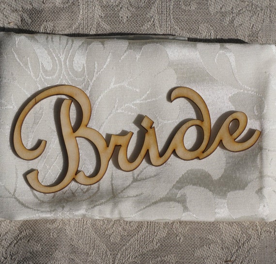 Laser Cut Bride and Groom Wedding Signs Groom and Bride | Etsy