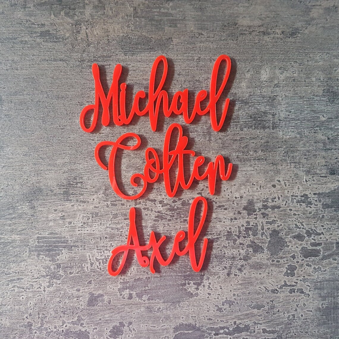 Red Place Cards Personalized Wedding Place Cards Laser Cut | Etsy