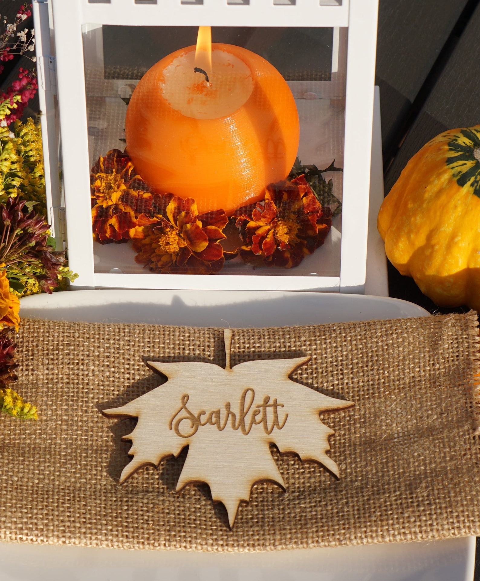 Maple Leaves Place Cards Thanksgiving Place Cards Laser Cut Leaves ...