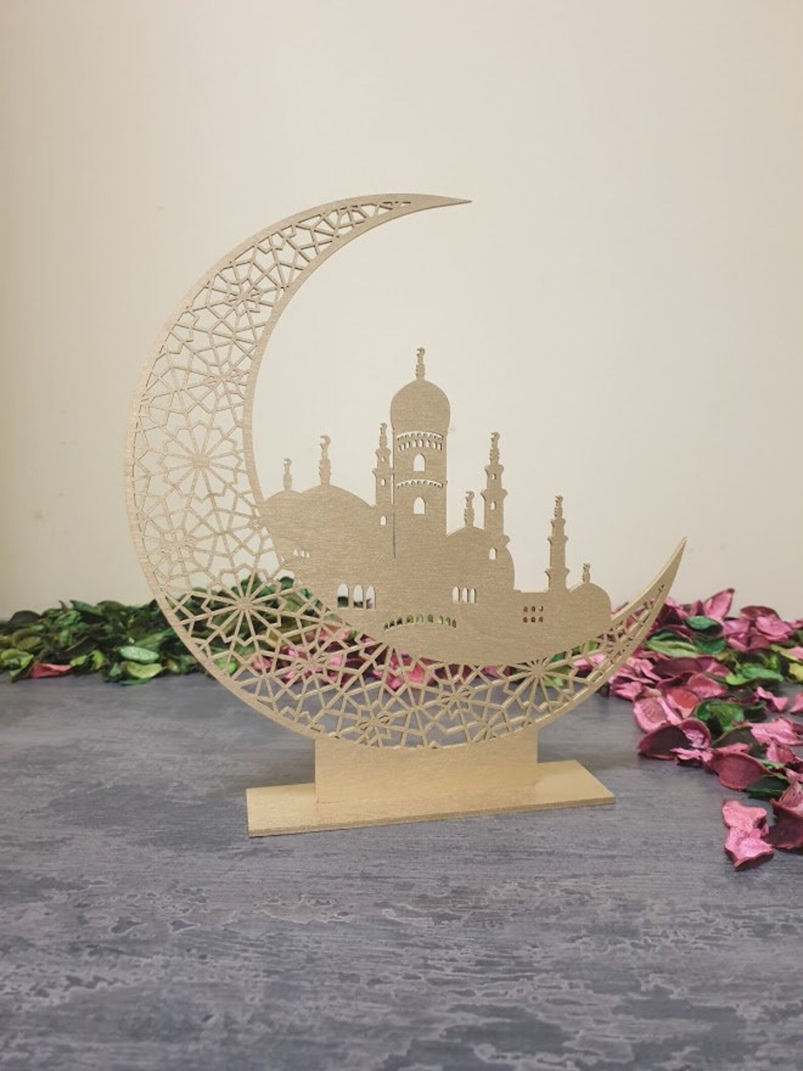 Freestanding Mosque Decor Moon Decoration Sign Ramadan Kareem Sign ...