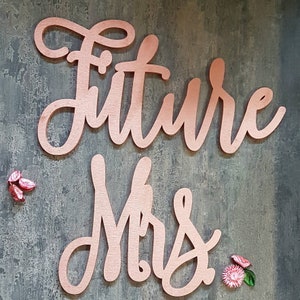 Bridal Shower Sign Wedding Photo Wall Sign Future Mrs Sign Custom ...