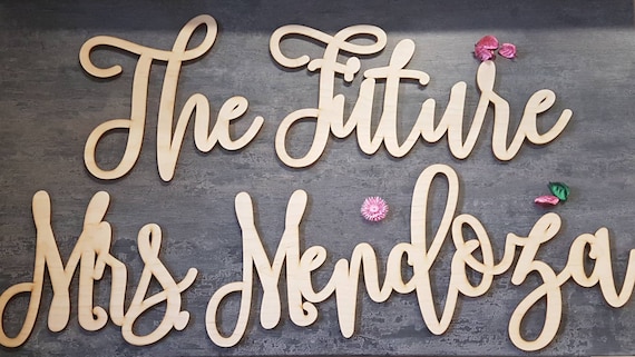 Bridal Shower Sign Wedding Photo Wall Sign Future Mrs Sign - Etsy