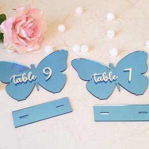Butterfly Centerpieces for Wedding Butterfly Table Numbers Acrylic ...