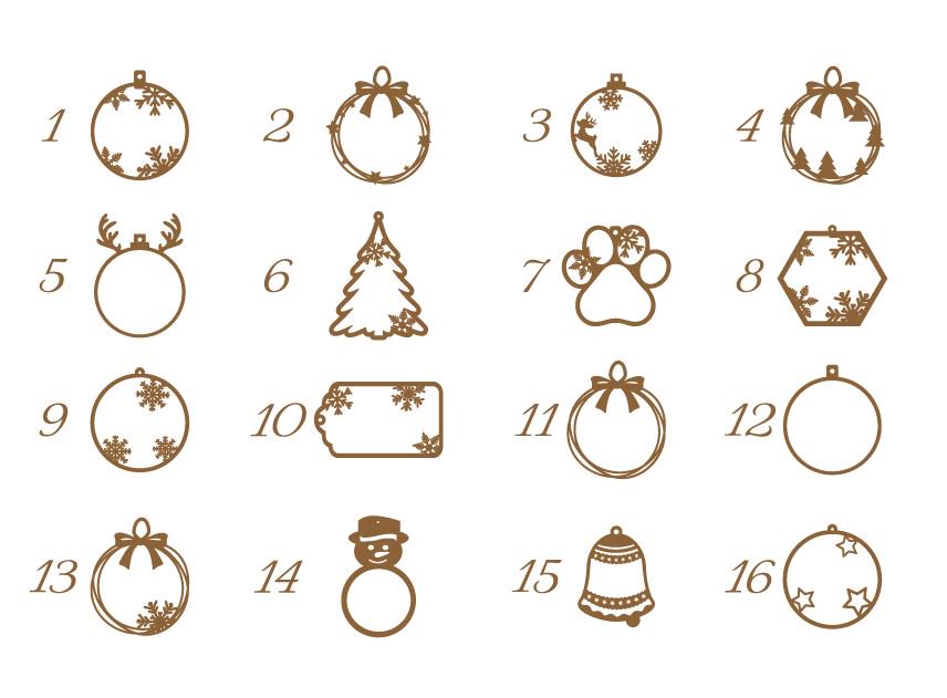 Wood Christmas Decor Laser Cut Names Custom CHRISTMAS Tree Baubles ...