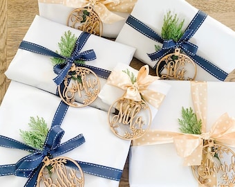 Custom GOLD Gift Tag/gift Decor as Laser Cutted Name/custom - Etsy