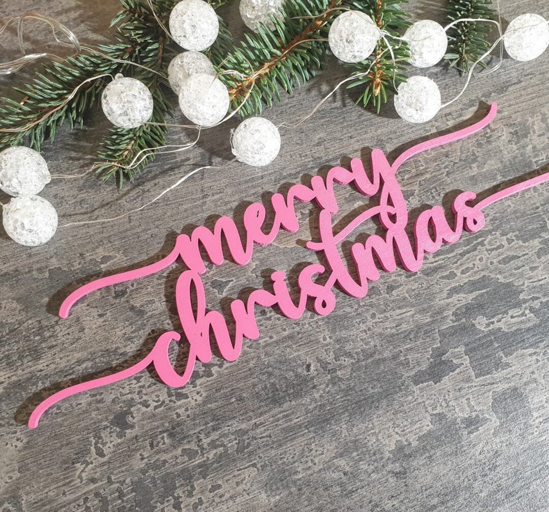 Merry CHRISTMAS Place Cards Christmas Table Decoration Personalized ...