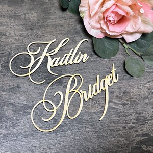 Wood Wedding Place Cards Laser Cut Name Signs Place Wedding Place Cards ...