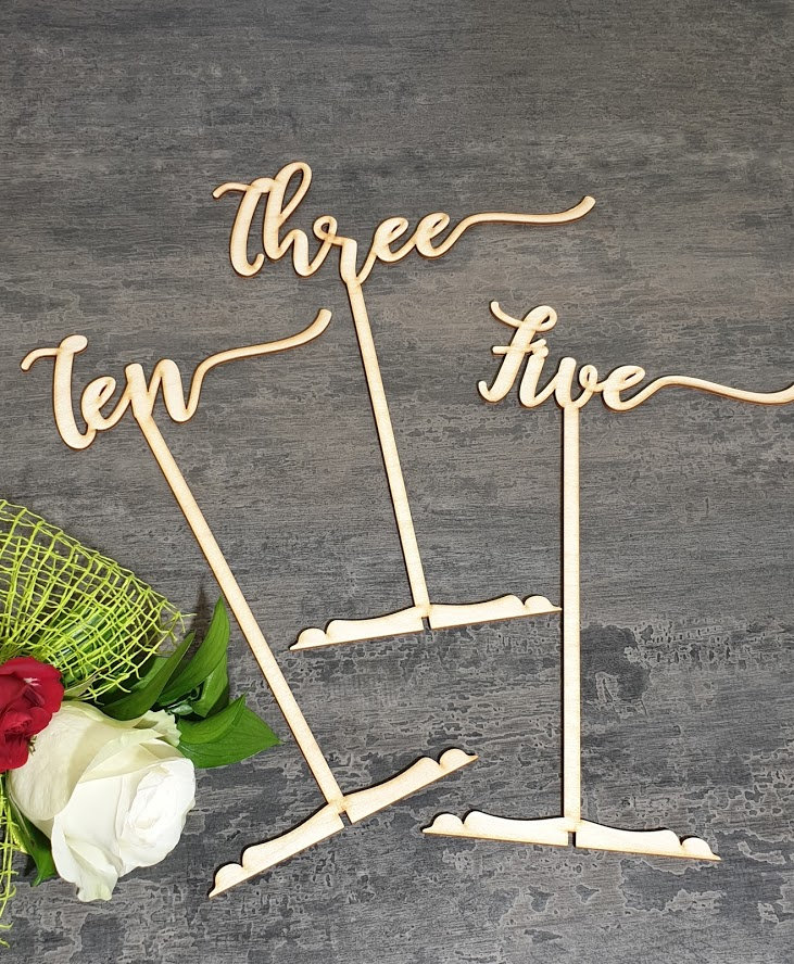 Wood Table Numbers Wedding Table Numbers Text Table Numbers - Etsy