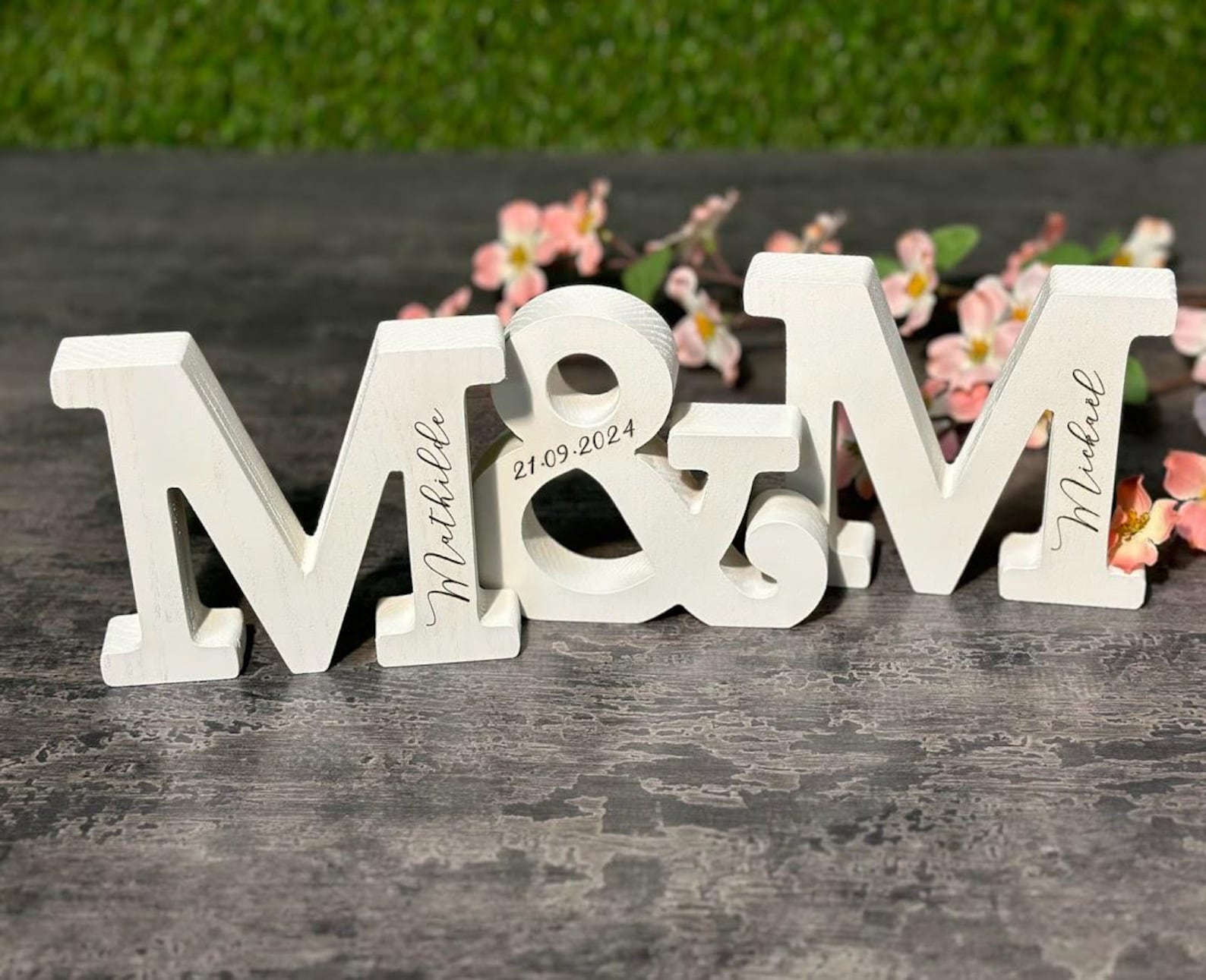 White Letters Freestanding Wedding Letter Freestanding Letters Wooden ...