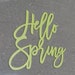 Hello Spring Script Word Cutout Wood Lettering Spring Wreath Supplies ...