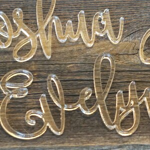 Clear Place Cards Acrylic Wedding Place Cards Acrylic Place Cards ...