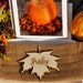 Maple Leaves Place Cards Thanksgiving Place Cards Laser Cut Leaves ...