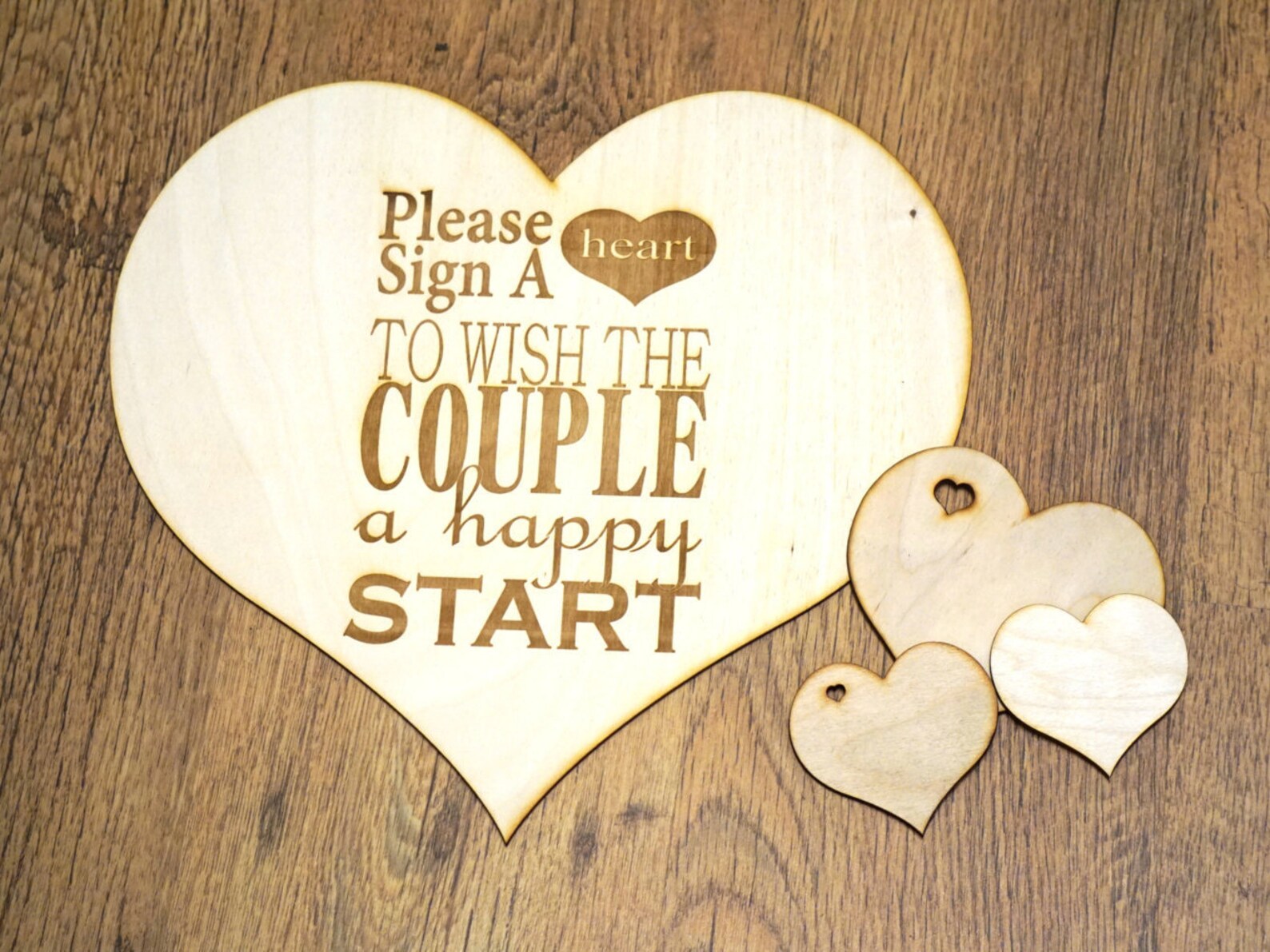 Large Laser Cut Custom Heart Large Heart Wooden 14" Big Heart Custom ...
