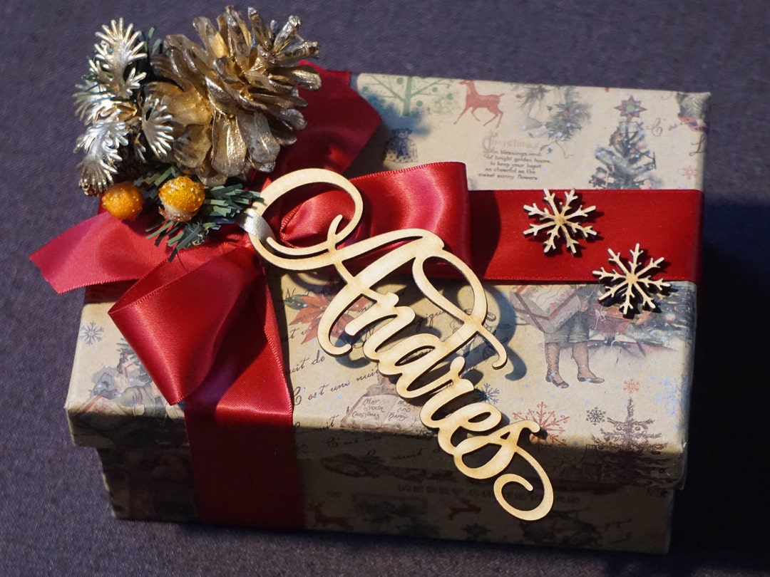 40 Name Tags Laser Cut Names Wedding Tags CUSTOM Personalized Gift Tags ...