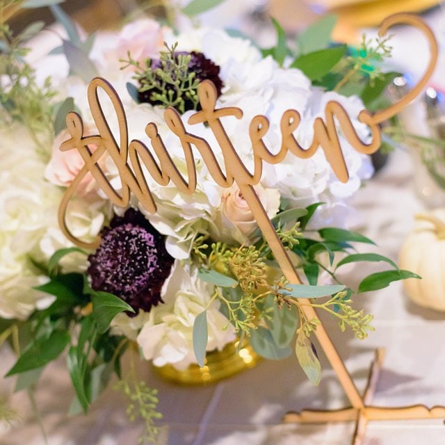 Freestanding Wooden Table Numbers Wooden Table Numbers Wooden | Etsy