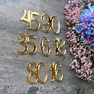 Acrylic Numbers Custom Number Craft Lasercut Numbers Wedding Numbers ...
