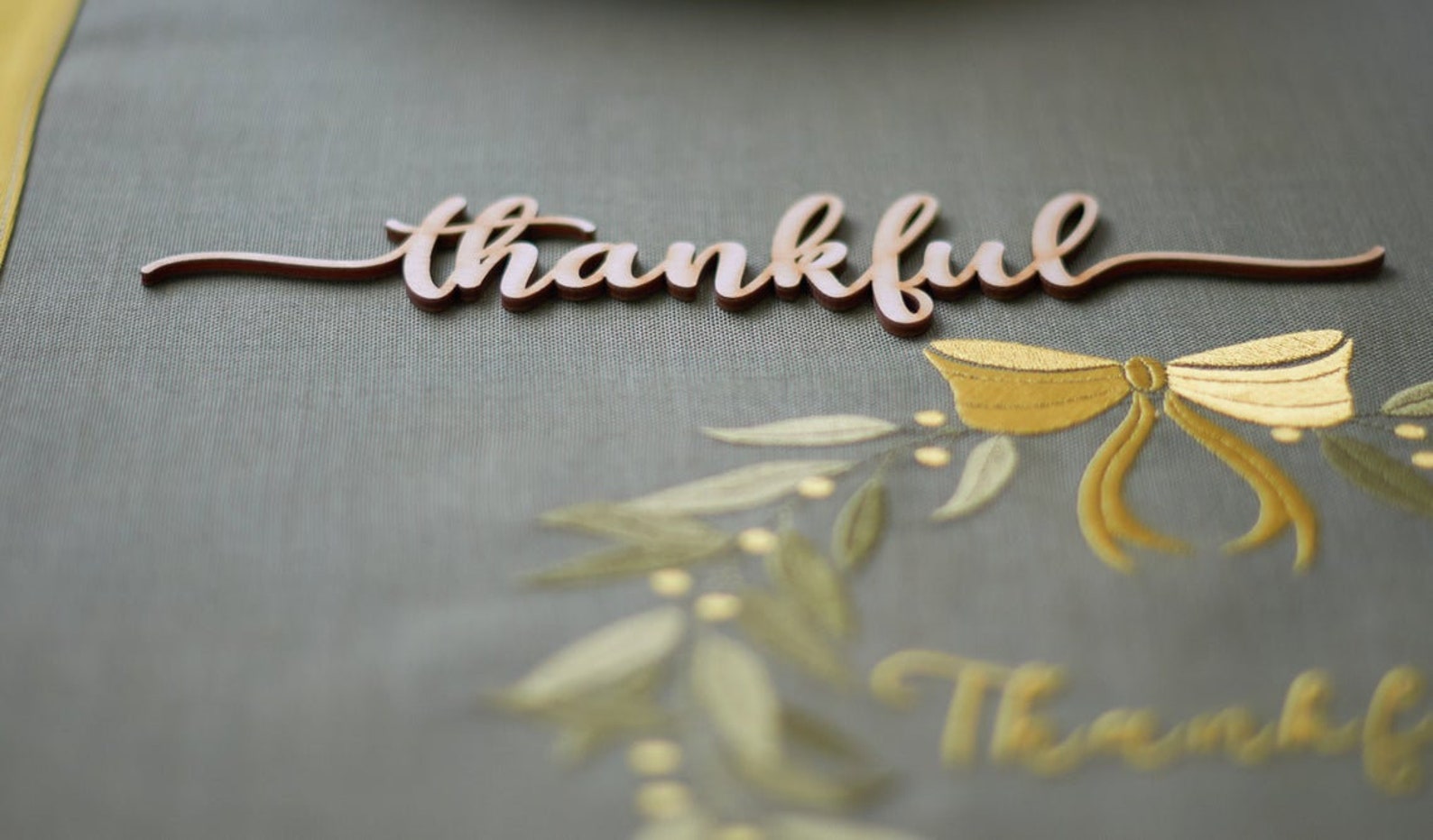 Thankful Place Card CUSTOM Thanksgiving Place Card Thanksgiving Table ...